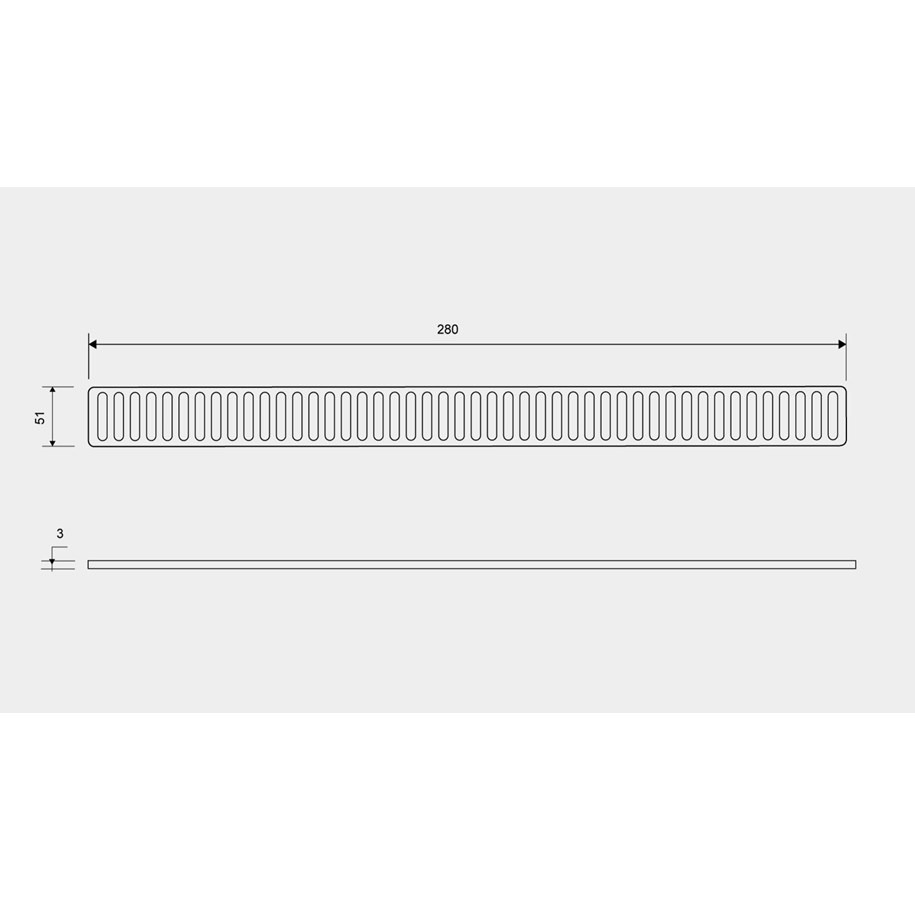 Unidrain ClassicLine rist Column, 300 mm | Billig