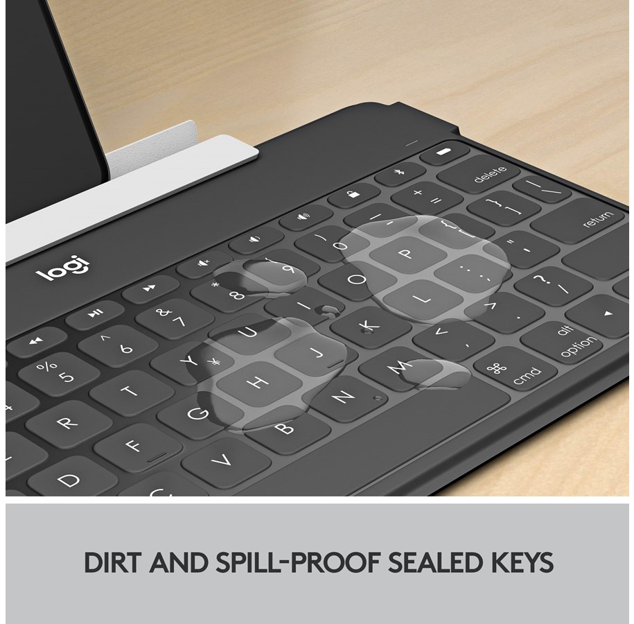 Logitech Keys-To-Go iOS Ipad tablet keyboard - Tastatur - Nordisk - Blå