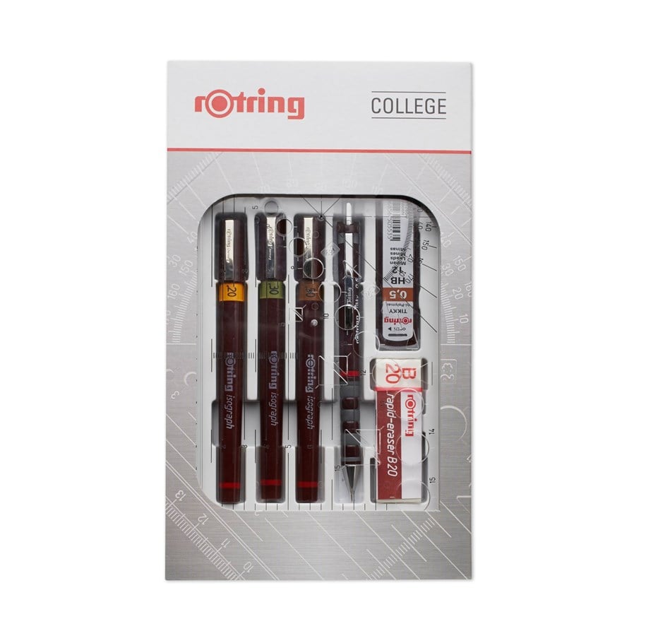 Rotring rOtring Isograph Pen Set Teknisk Pen & Pencil College Set | 3 ...