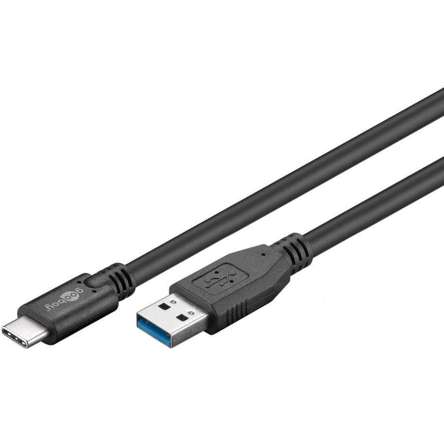 Pro USB-A USB-C - 3m - USB 3.0 - Sort | På lager | Billig
