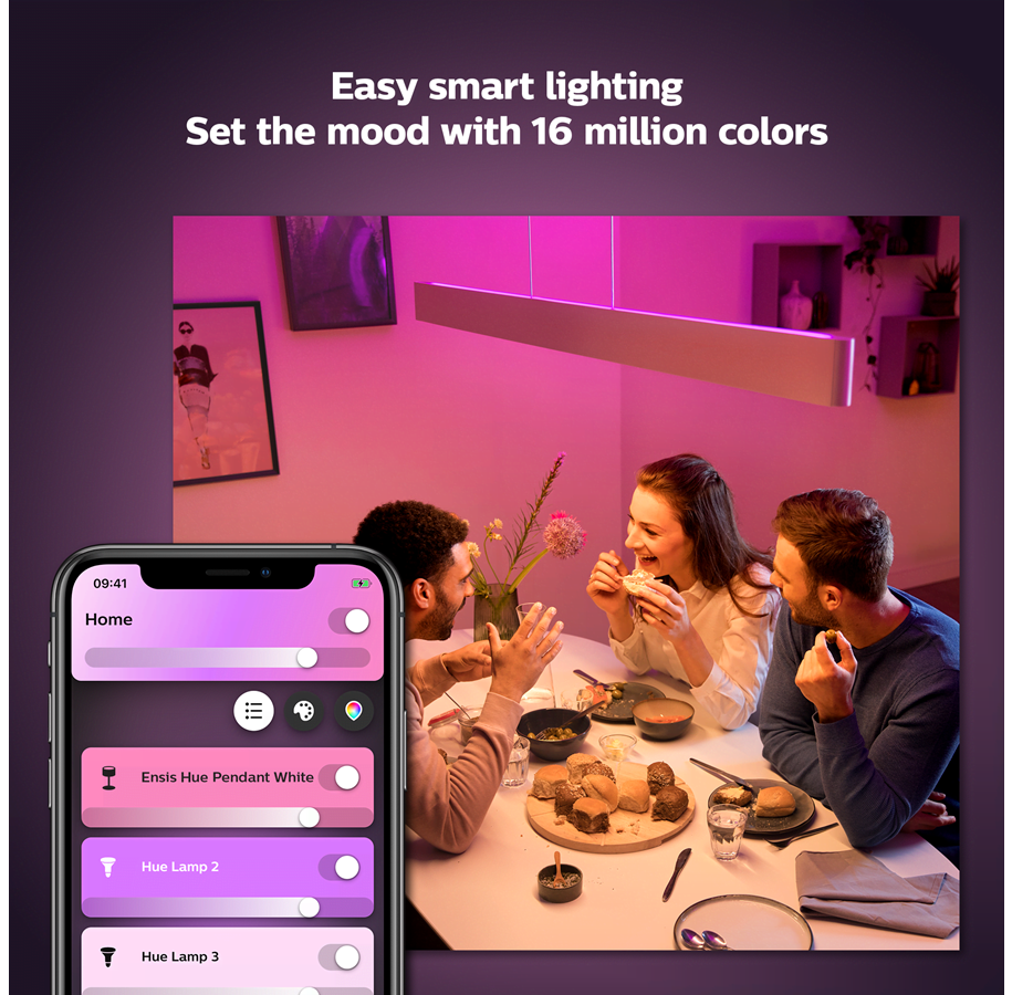 Philips Hue Ensis pendel (hvid) White and color ambiance *DEMO*