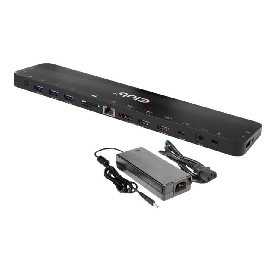 Club 3D - docking station - USB-C - 2 x HDMI DP - GigE | Billig