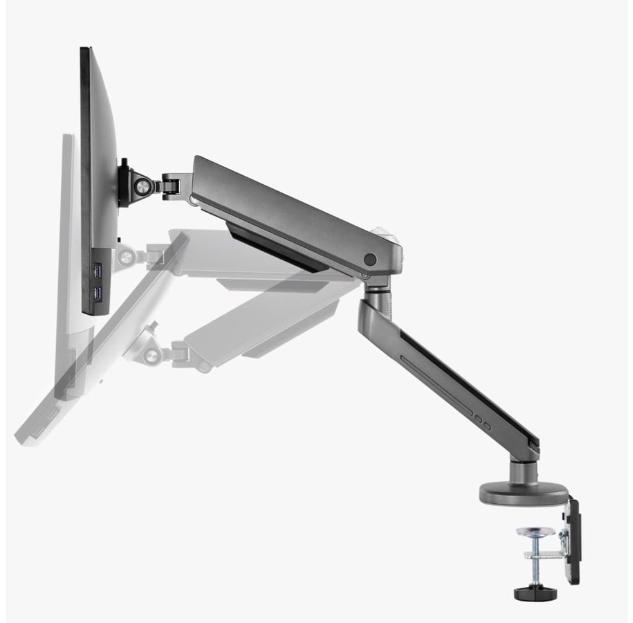 Alterzone Arm RGB Gaming Monitor Arm, Space Grey | Billig