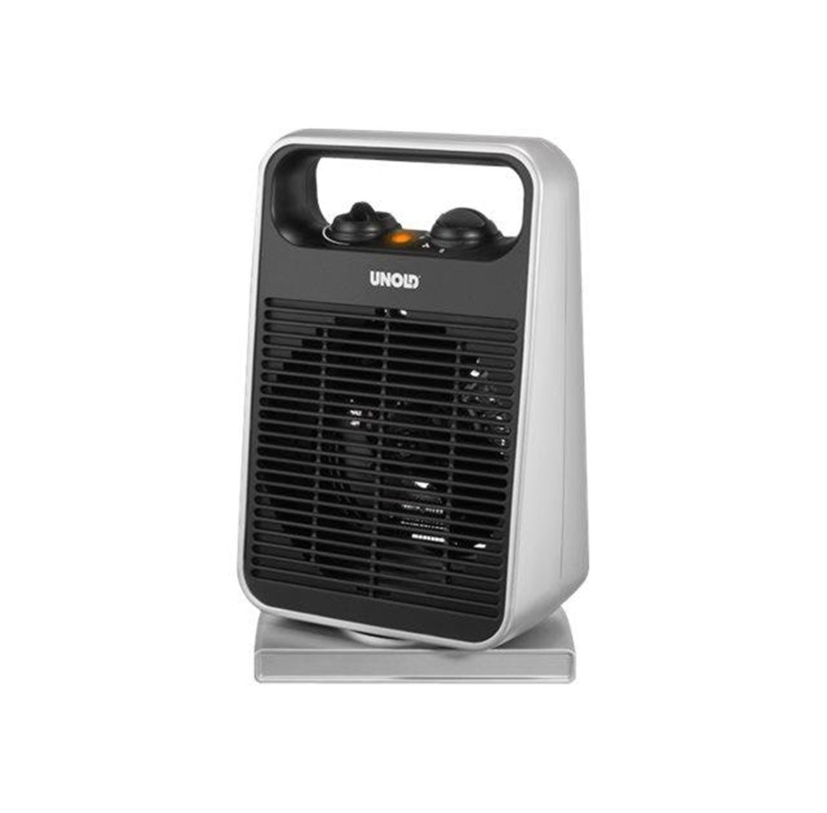 Unold - heater Varmeapparat, gulvstående, 2000 W, sølv/sort | Billig