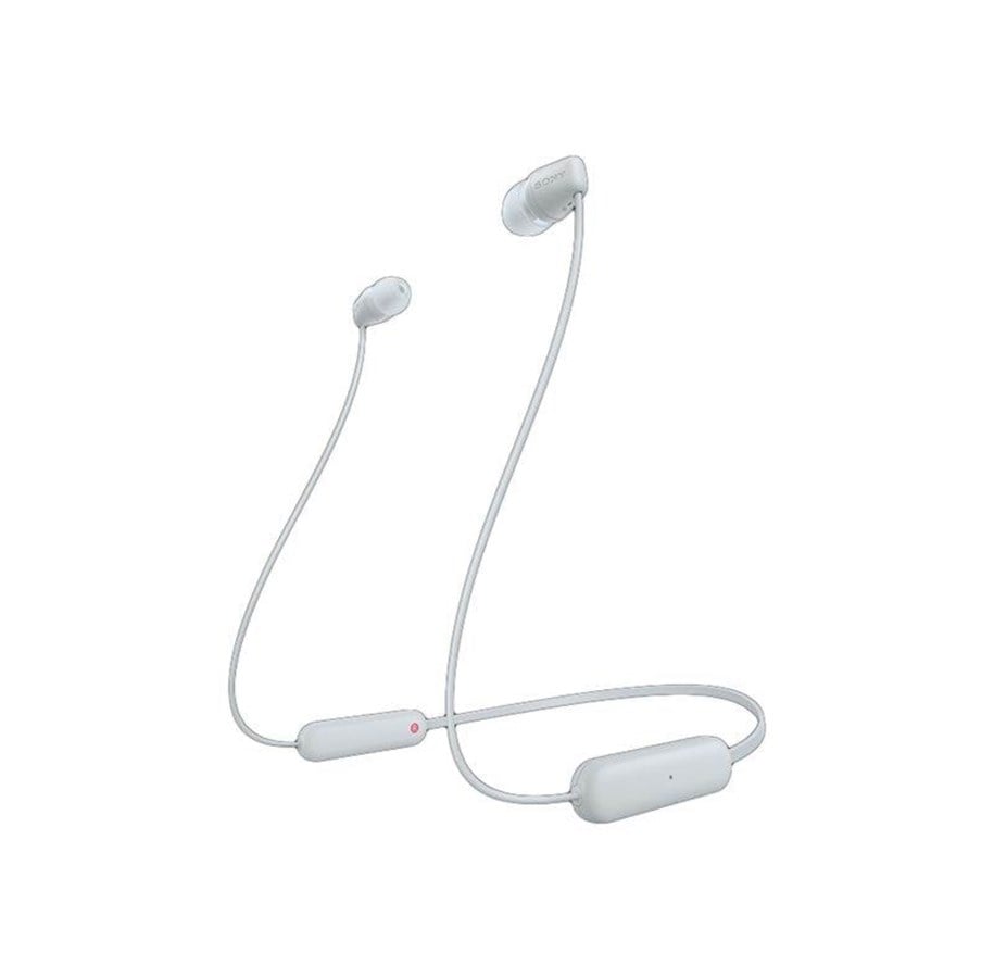 Sony WI-C100 - Wireless In-ear Headphones - White | På lager | Billig