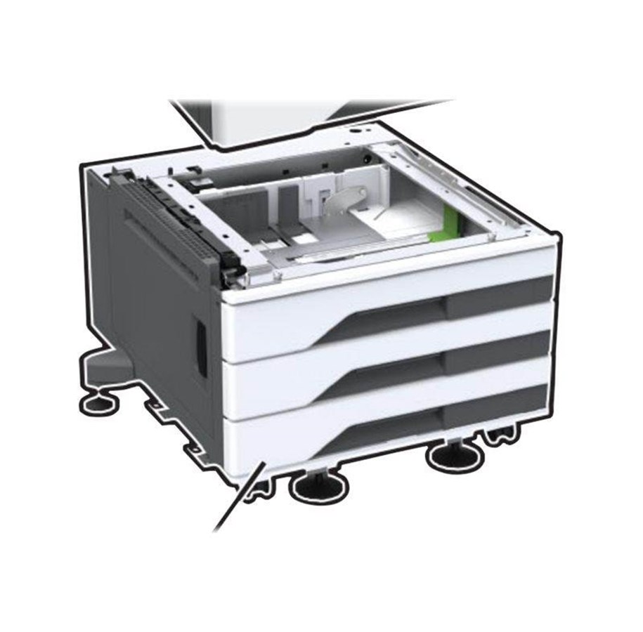 Lexmark media tray / feeder - 1560 sheets | Billig
