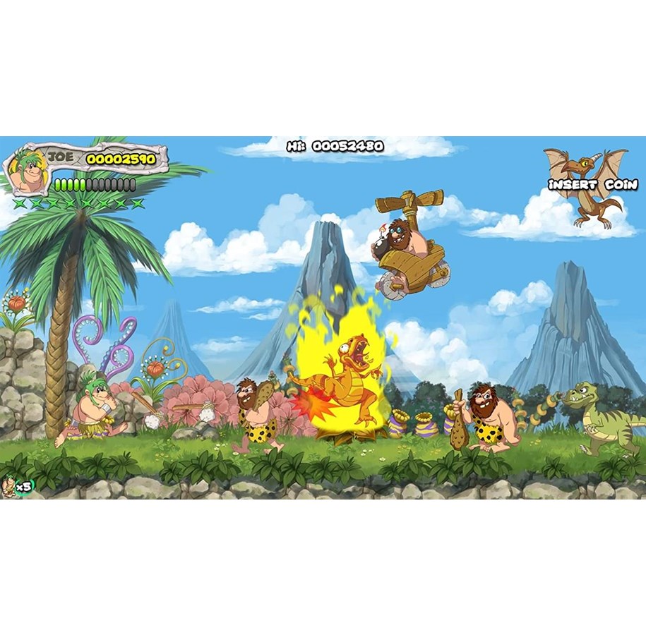 New Joe & Mac: Caveman Ninja - T-Rex Edition - Nintendo Switch - Platformer
