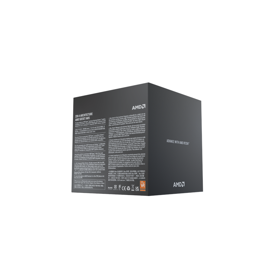 AMD Ryzen 9 7900 Wraith Prism CPU - 12 kerner - 4 GHz - AMD AM5 - AMD ...