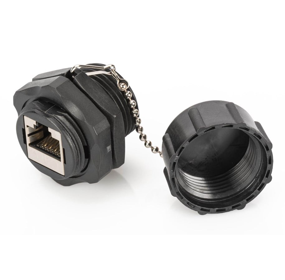 DIGITUS CAT 6 Keystone Bulkhead Couplers - Sort | På lager | Billig