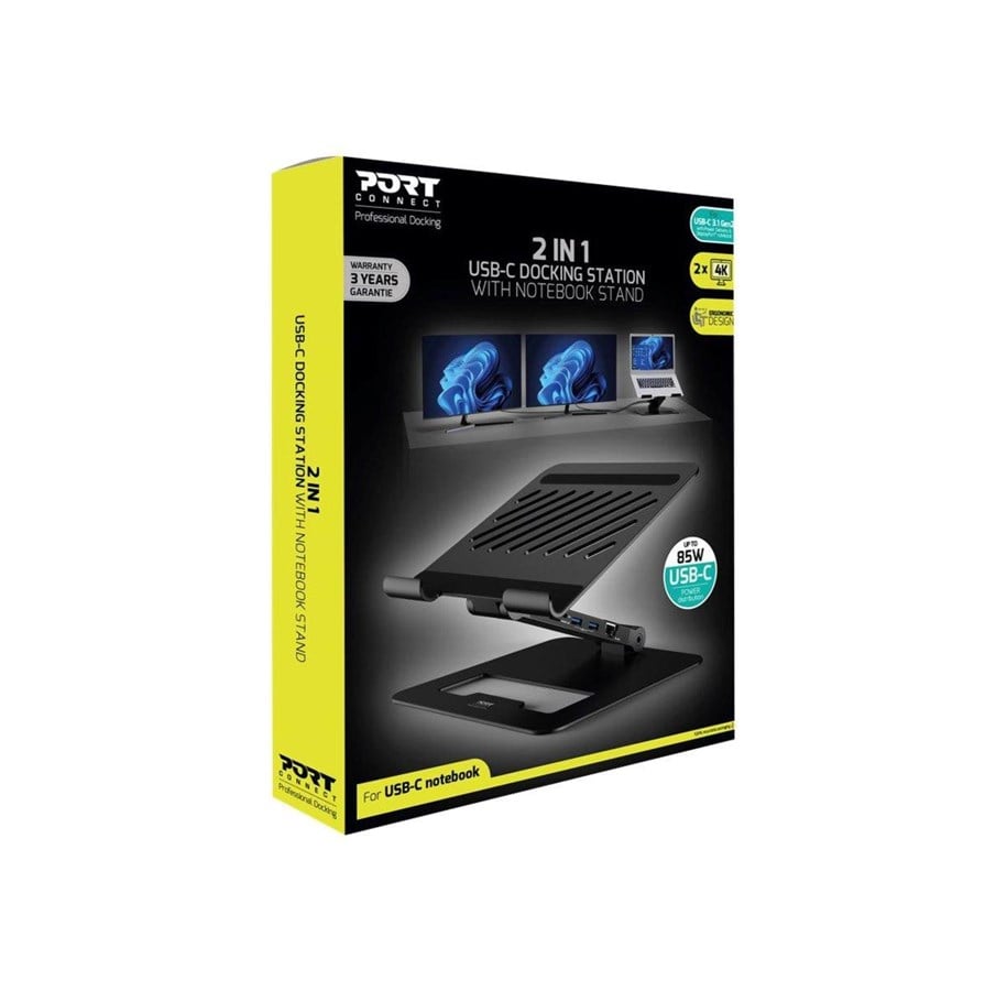 PORT Designs PORT connect - docking station - USB-C - 2 x HDMI - GigE