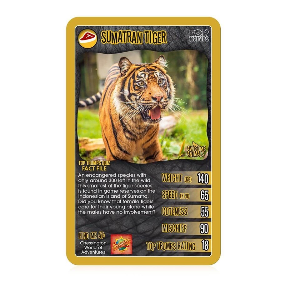 Winning Moves Awesome Animals Top Trumps Card Game (English) | Billig