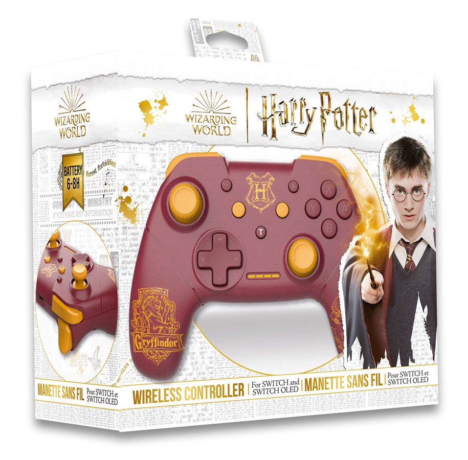 Trade Invaders Harry Potter - Wireless controller - Gryffindor - Red ...