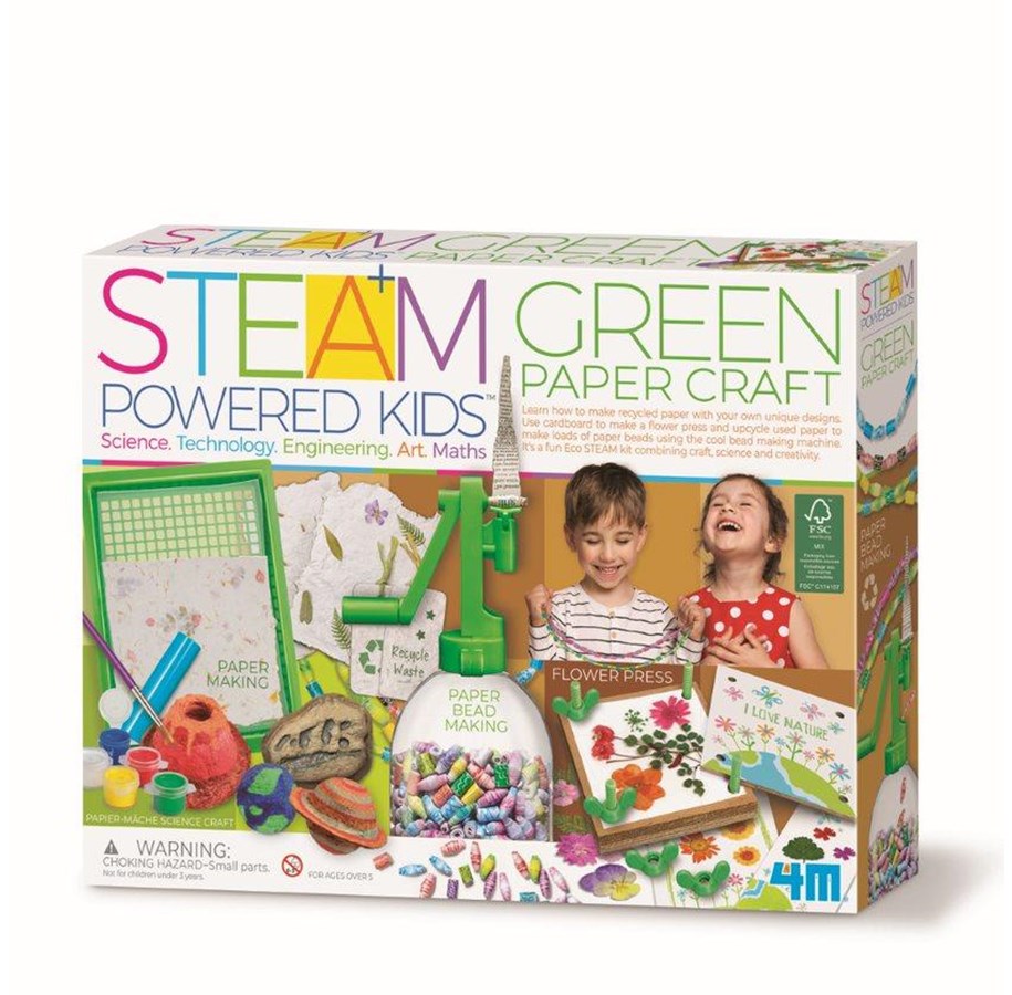 4M STEAM POWERED KIDS / Green Paper craft | Billig