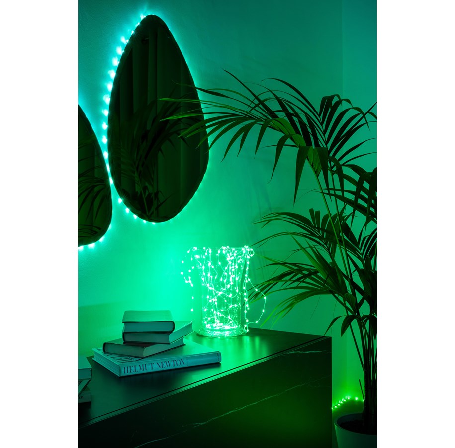 Twinkly Dots – 60 App-controlled RGB LEDs. 3 Meters. Black Wire. USB ...