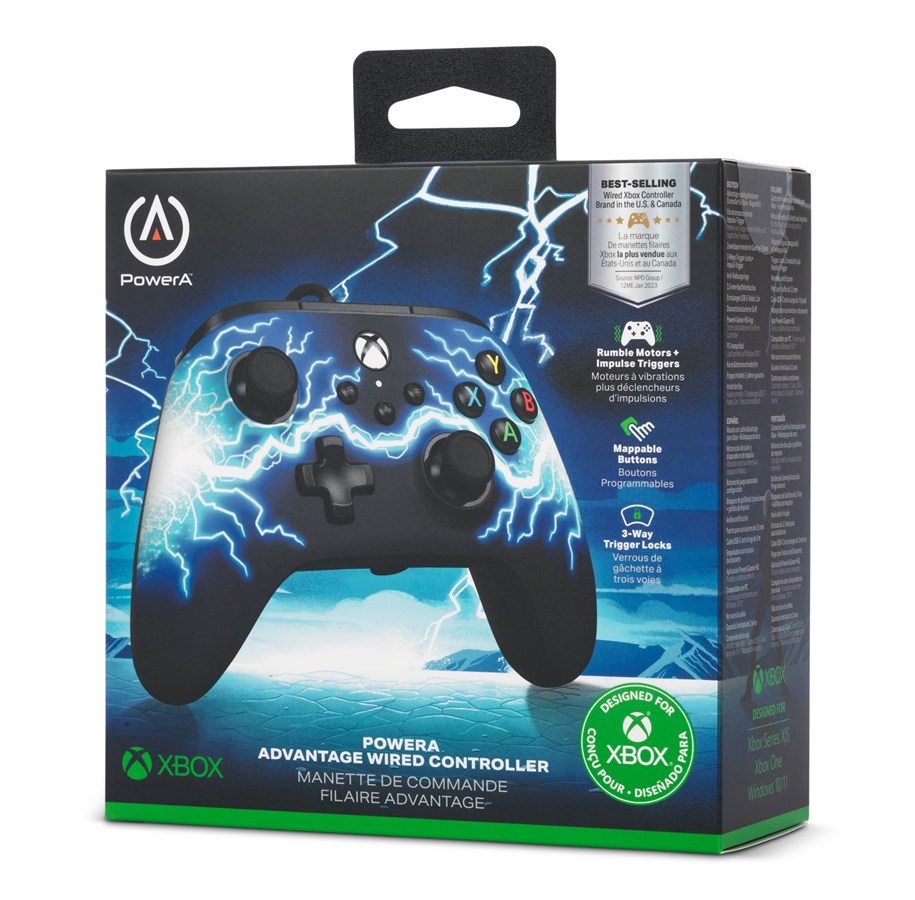 PowerA Advantage kablet controller til Xbox Series X|S - Arc Lightning ...