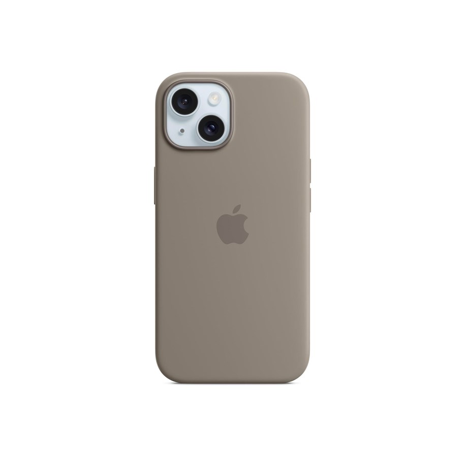 Apple iPhone 15 Silicone Case with MagSafe - Clay | Billig