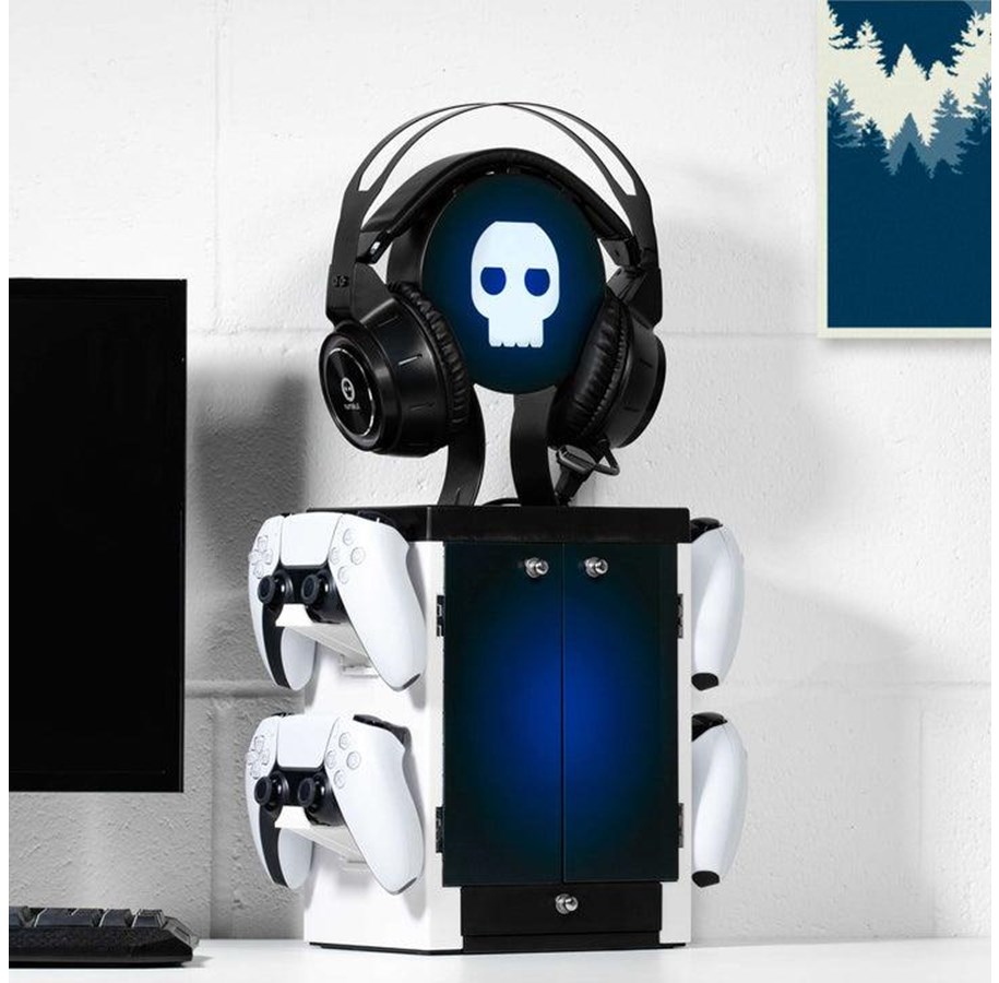 Numskull PlayStation 5 Inspired Blue and White Gaming Locker - Skab