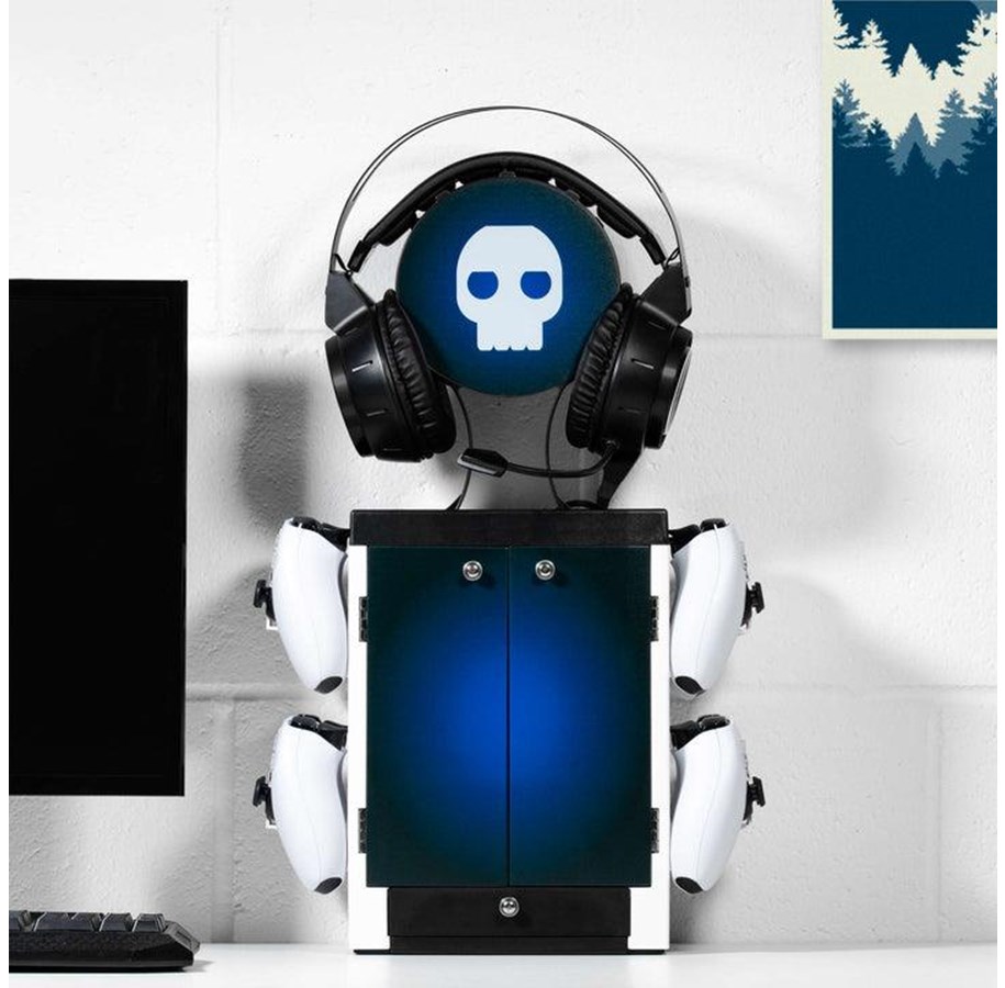 Numskull PlayStation 5 Inspired Blue and White Gaming Locker - Skab