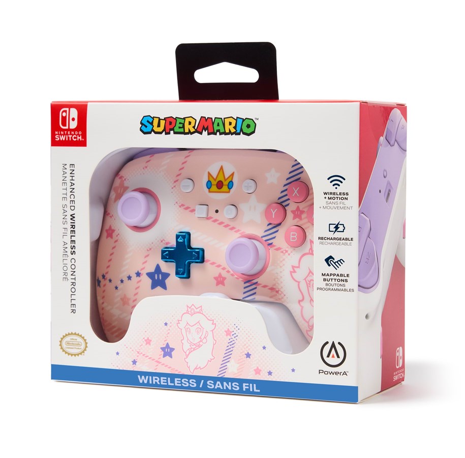 PowerA Enhanced Trådløs Controller til Nintendo Switch - Princess Peach ...