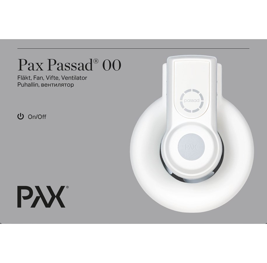 Pax Passad 00 Ventilator, Ø100 mm, Hvid | Billig