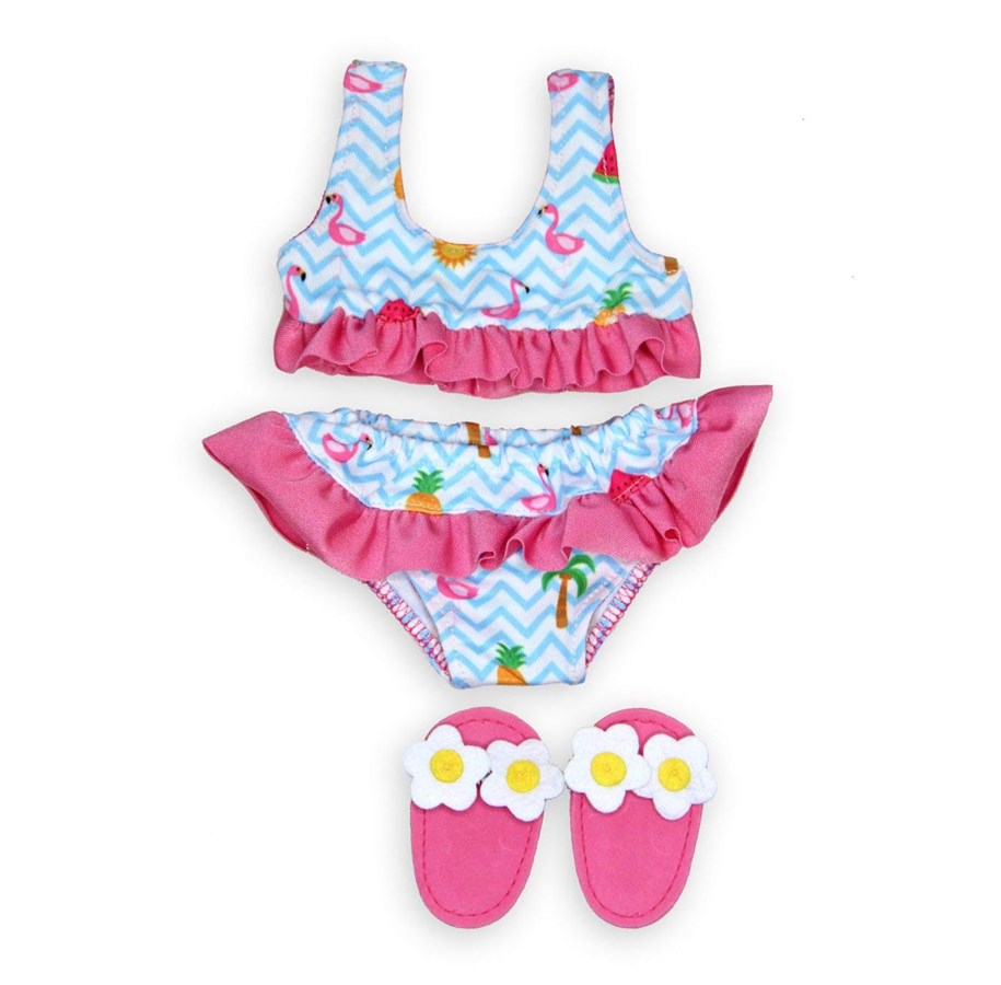 Heless Dolls Bikini with Slippers Flamingo 35-45 cm | Billig