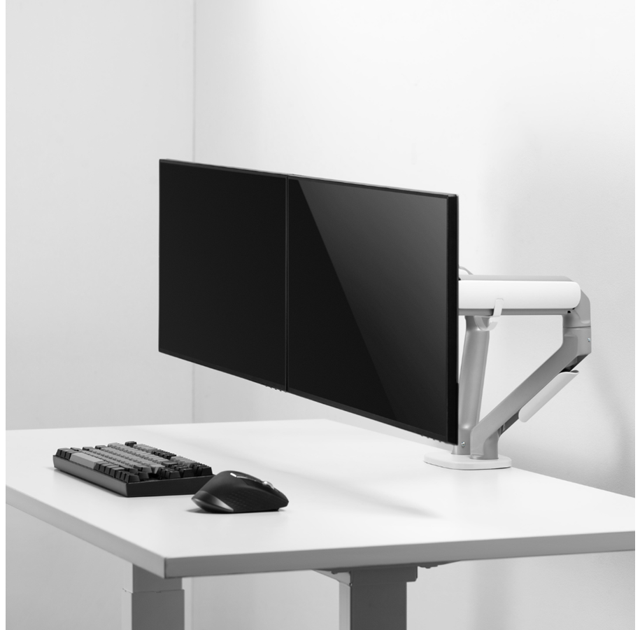 Alterzone Arm Chroma Duo Monitor Arm, Hvid | På lager | Billig