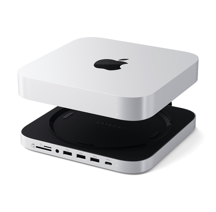 Satechi Stand & Hub For Mac Mini / Studio With NVMe SSD Enclosure