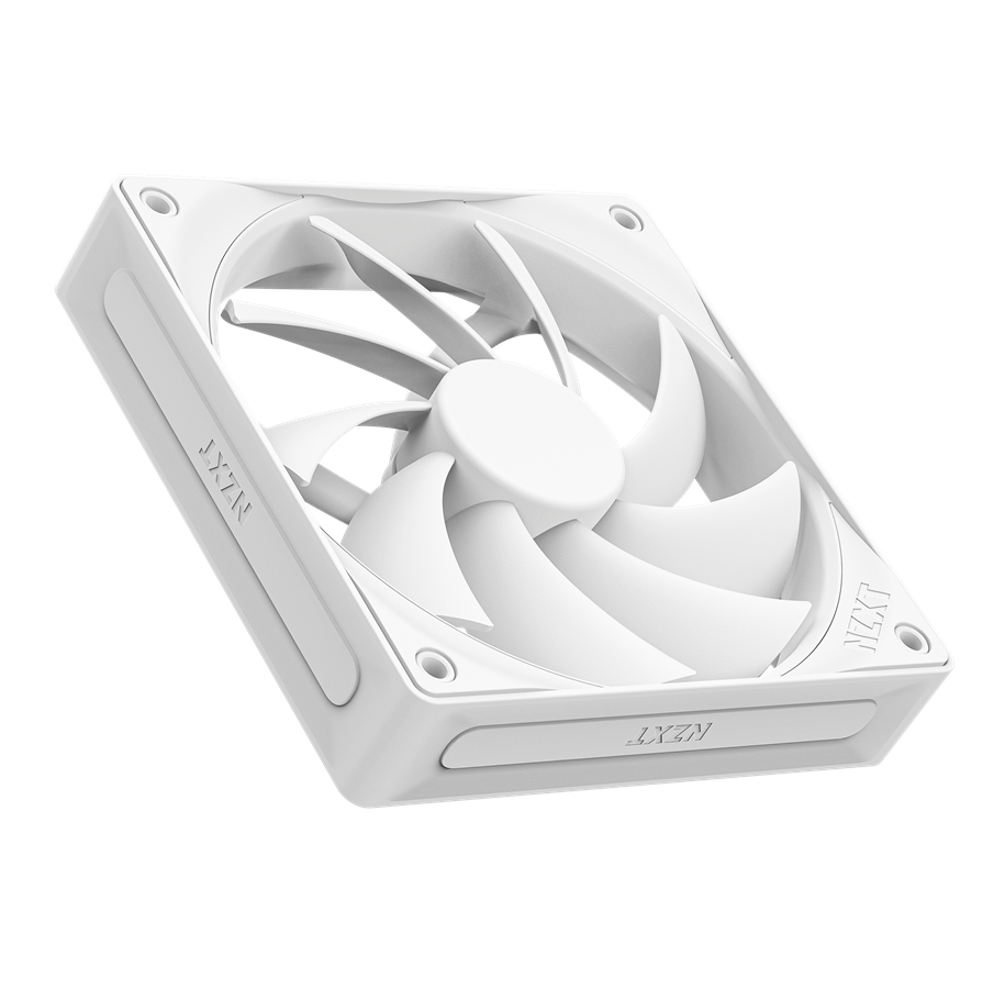 NZXT F120Q V2 Quiet Airflow - Kabinet køler - 120mm - Hvid - 25 dBA