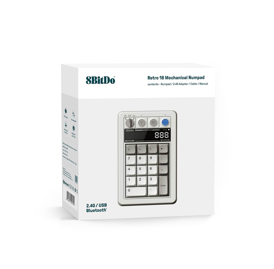 8BitDo Retro 18 Mechanical Numpad (M Edition) - Numpad | På lager