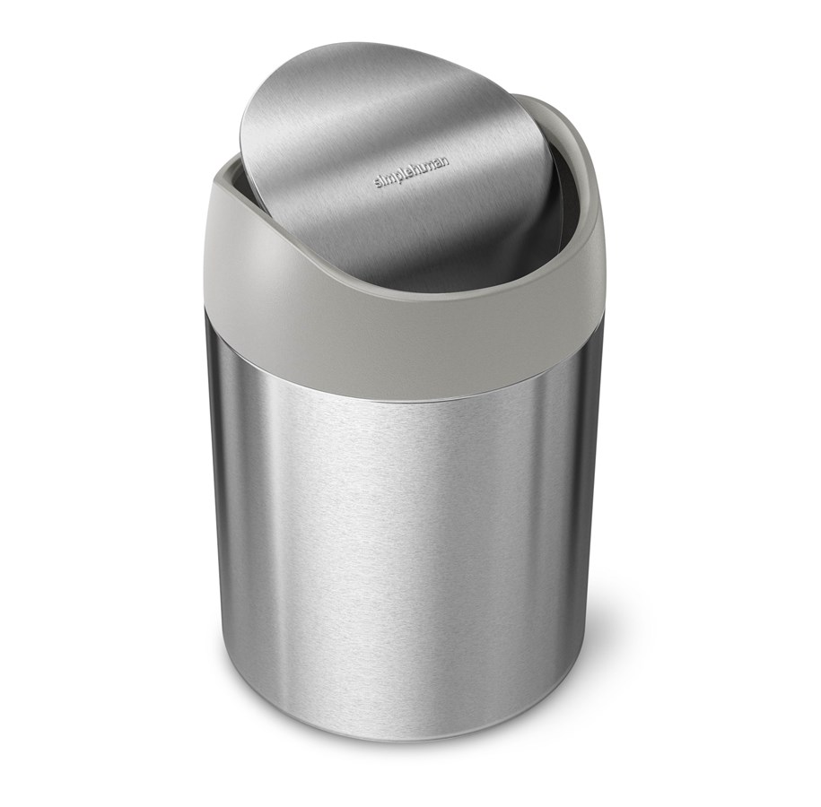 Simplehuman 1,5L mini affaldsspand, børstet | Billig