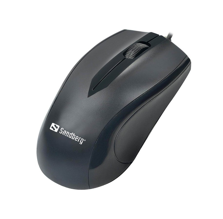 Sandberg USB-C - Mus - 3 knapper - Sort | Billig