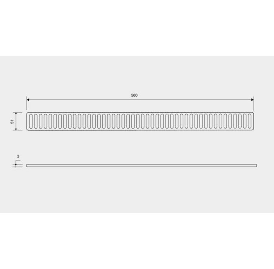 Unidrain ClassicLine rist Column, 600 mm | Billig