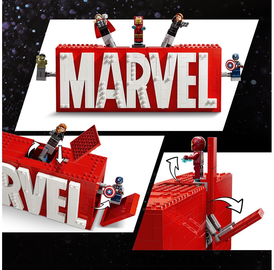 LEGO Super Heroes Marvel 76313 MARVEL-logo og minifigurer | På lager