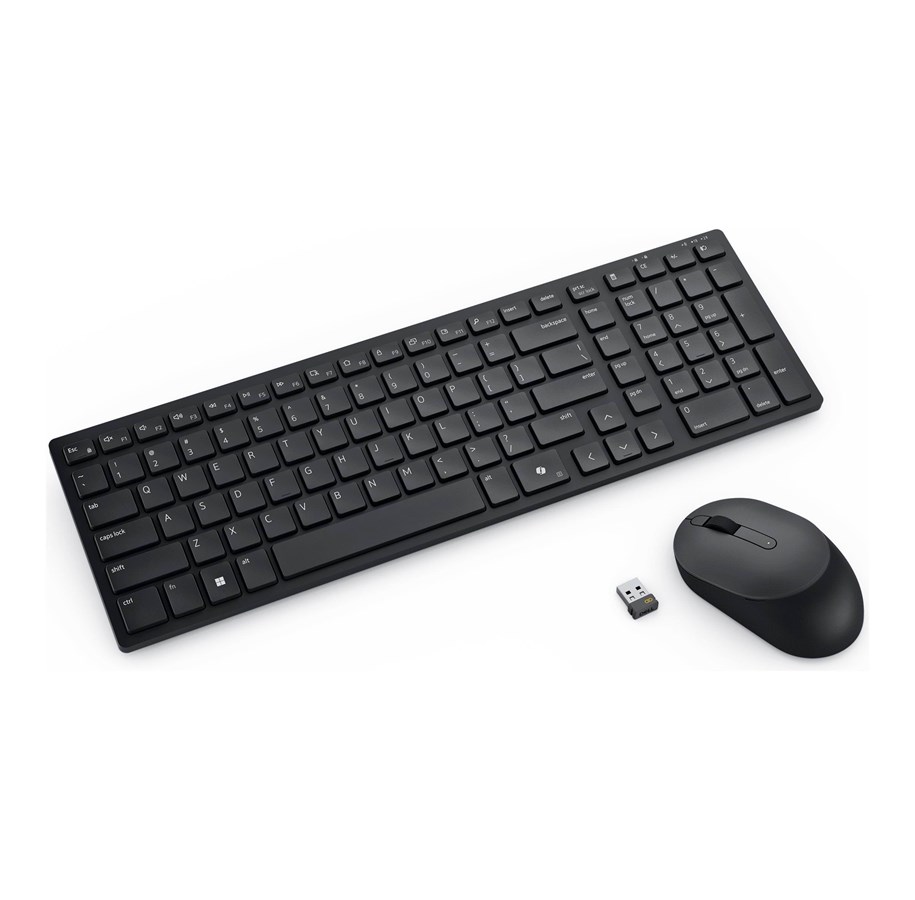 Dell Silent Keyboard and Mouse KM555 - keyboard and mouse set - QWERTY ...