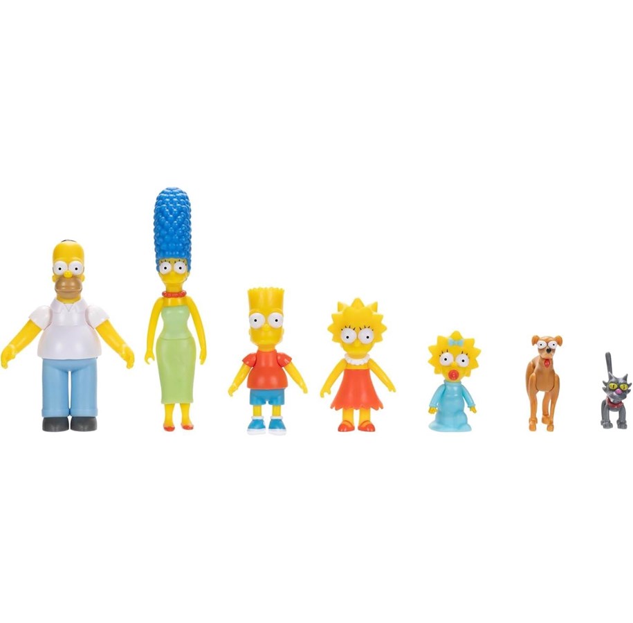 Jakks - Simpsons Mini Figure 7-Pack - Figur | Billig
