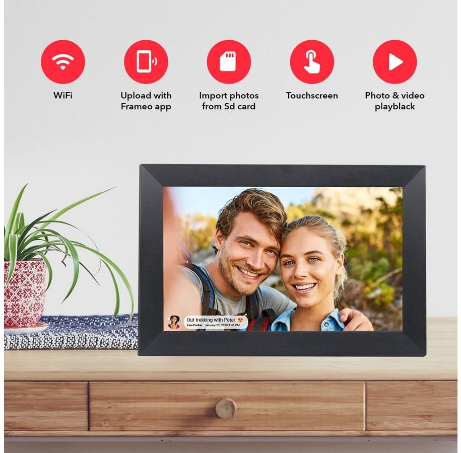 Lippa Frameo Digital Picture Frame 15.6" - Black *DEMO* | På lager
