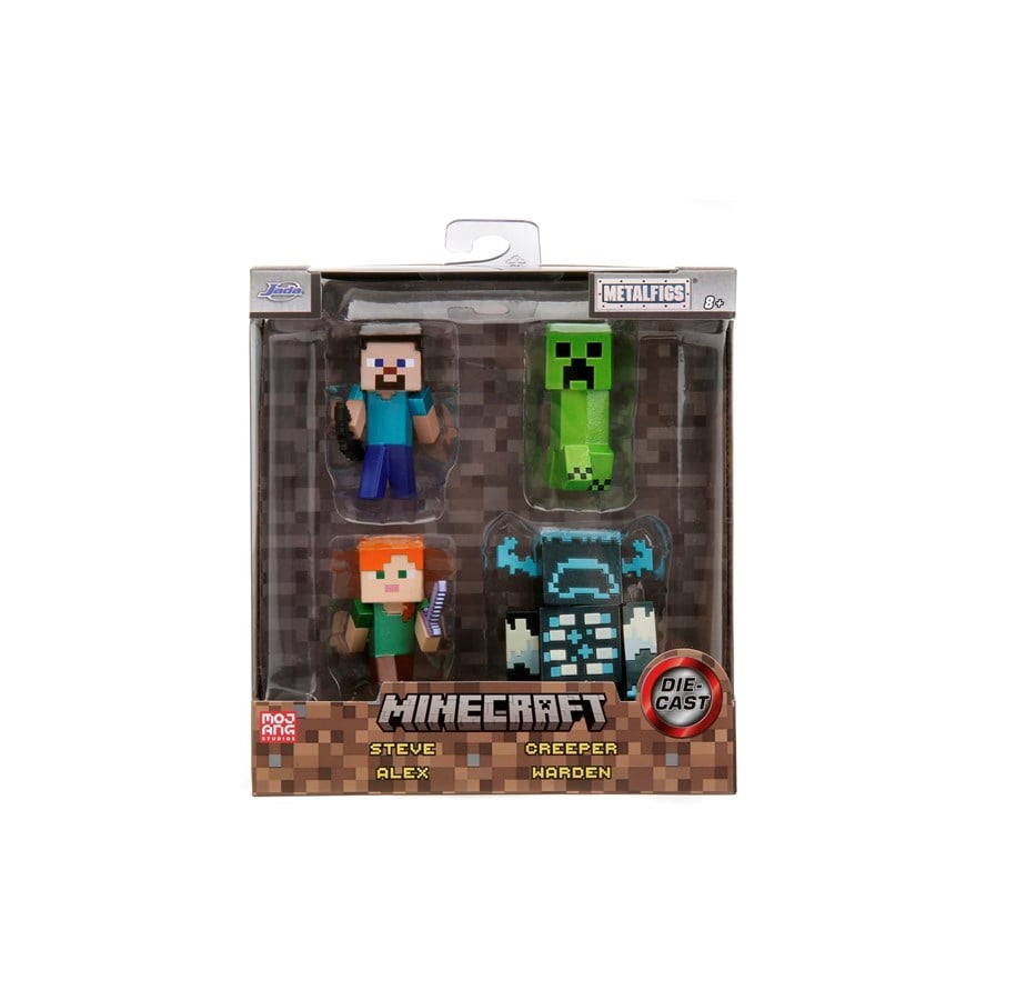 Jada Toys Minecraft 4-Pack Nanofigurer | Billig