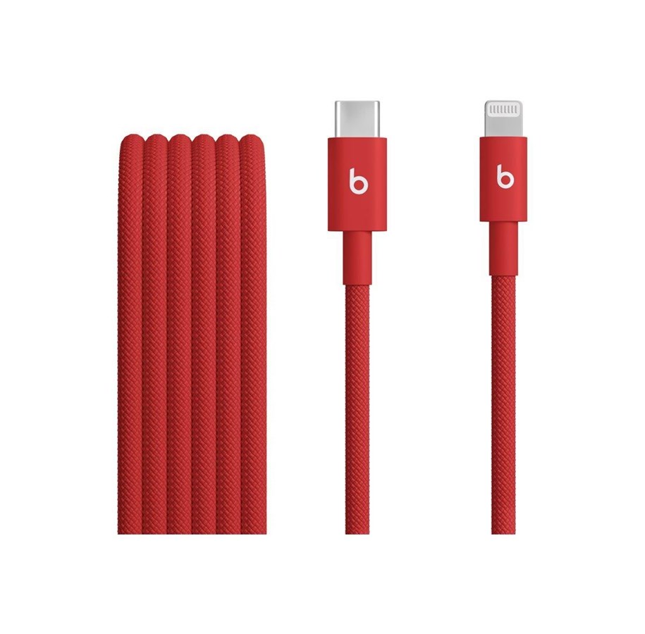 Apple Beats USB-C to Lightning Woven Cable (1.5 m / 5 ft.) – Rapid Red