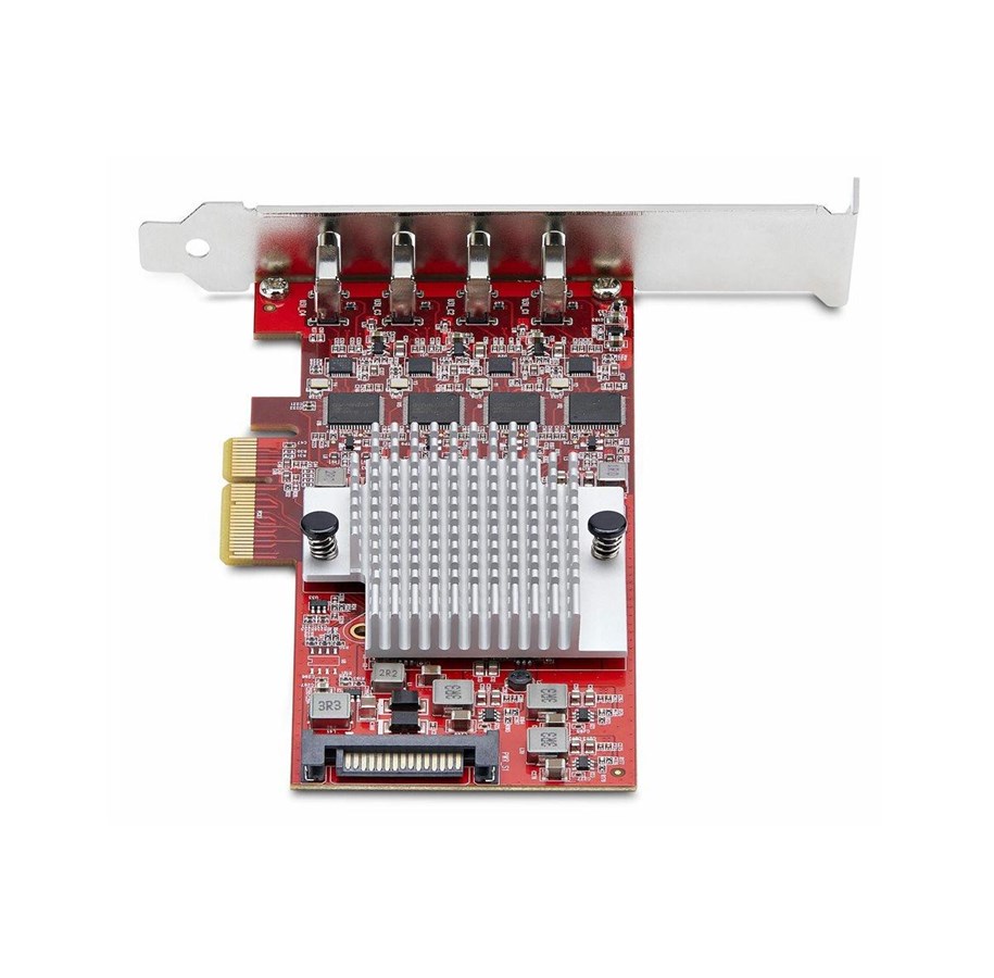 StarTech.com 4-Port USB Type-C PCIe Card USB-C 10Gb 4x Controllers TAA ...