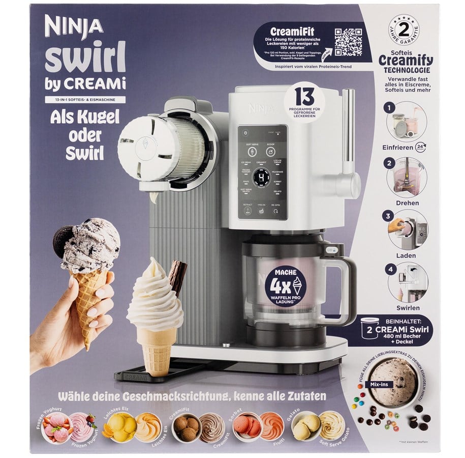 Ninja Ismaskine Swirl for CREAMi 13-in-1 Soft Serve & Ice Cream Maker ...