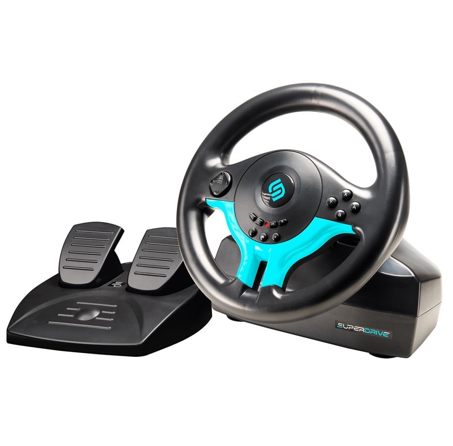 Subsonic SV250-S Special Edition - BLUE - Wheel, gamepad and pedals set ...