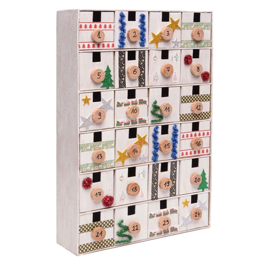 Colorations - Papier-mache Box - Advent Calendar | Billig