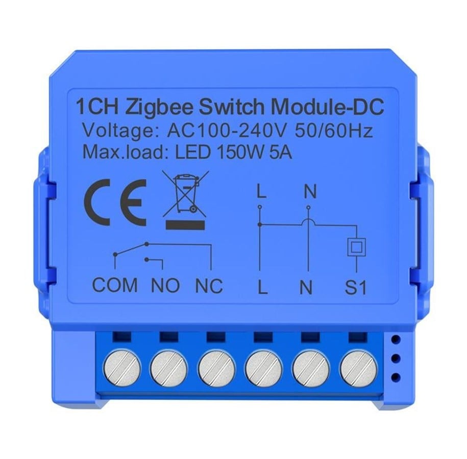 Avatto 1-Channel ZigBee Switch Module with Voltage-Free Contact ...