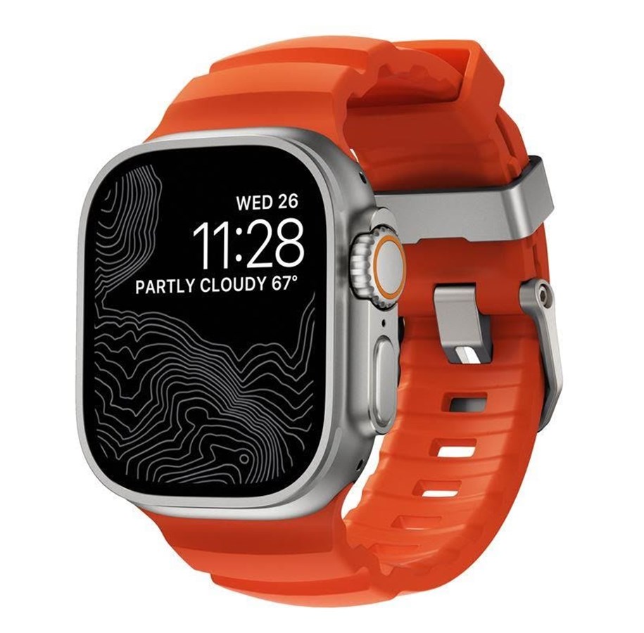 Nomad Rocky Point Band natural/magma - AW 49/45/44/42mm | Billig