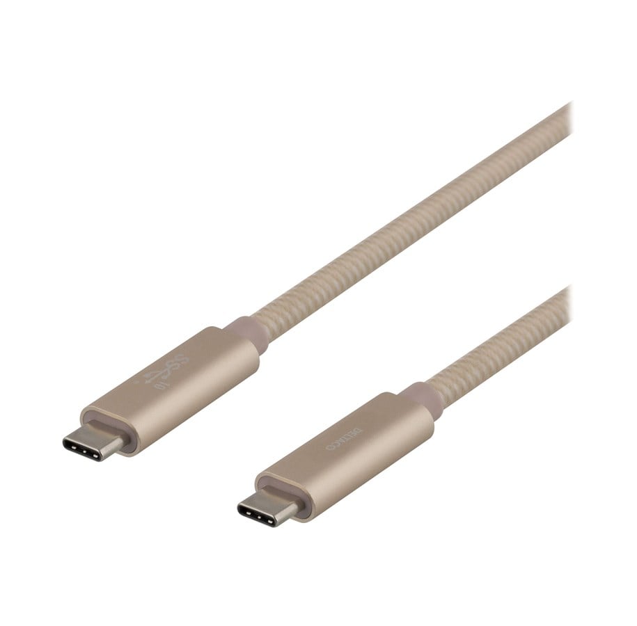Deltaco USBC-1421M - USB-C cable - USB-C to USB-C - 50 cm | Billig