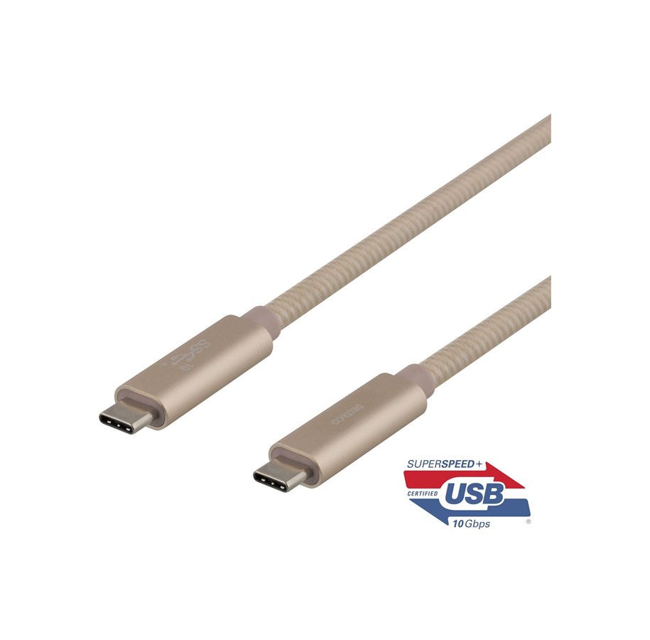 Deltaco USBC-1421M - USB-C cable - USB-C to USB-C - 50 cm | Billig