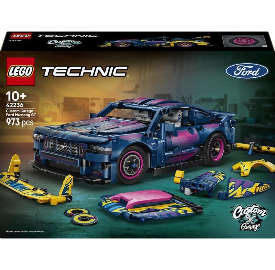 LEGO Technic 42236 ® Technic Custom Garage Ford Mustang GT Car ...